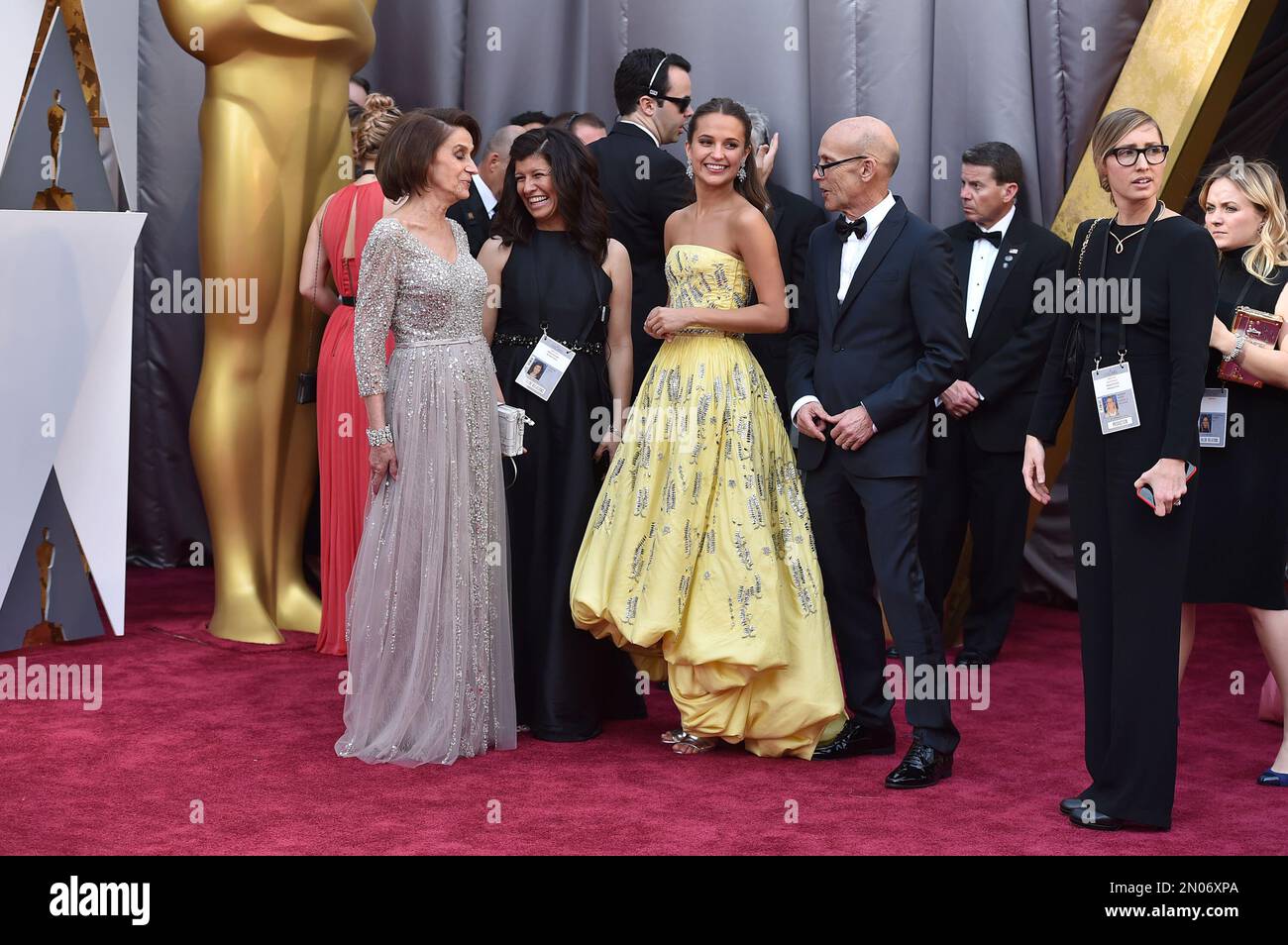 Maria Fahl Vikander, from left, Alicia Vikander, and Svante Vikander ...