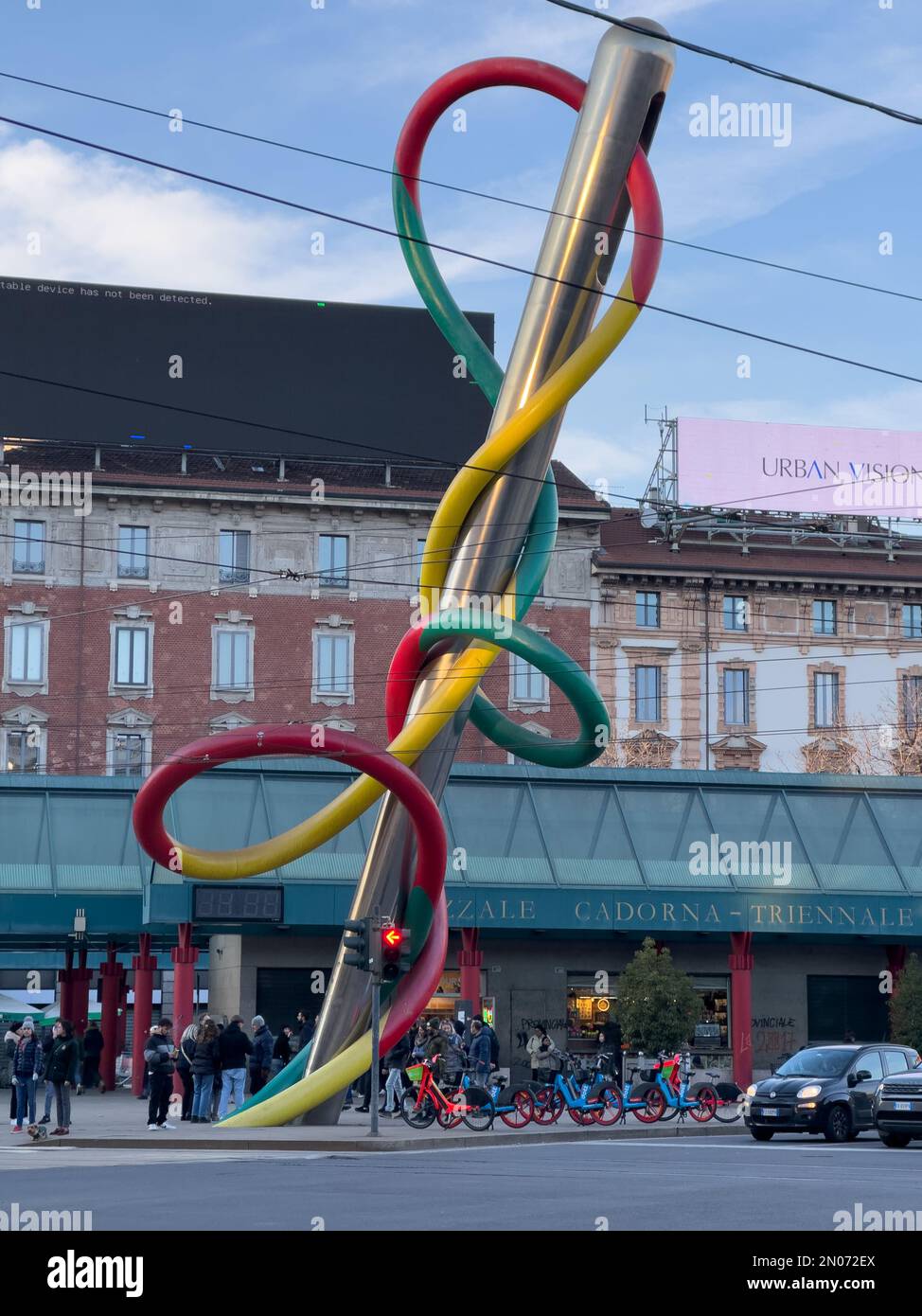 Cadorna Train Station, with the Knot Needle and Thread sculpture ...