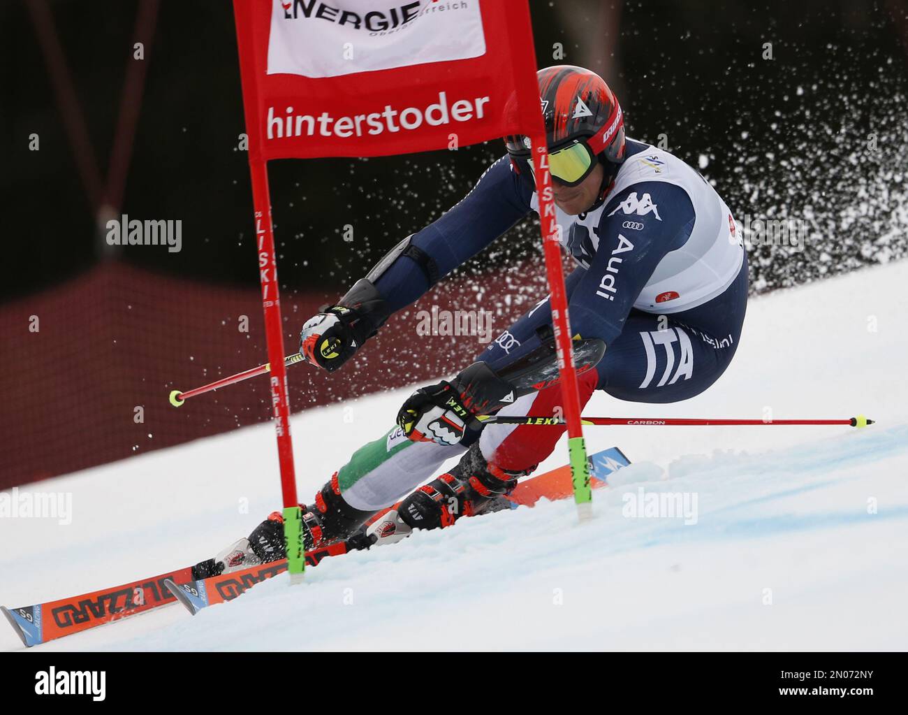 Italy's Florian Eisath speeds down the course during an alpine ski, men ...