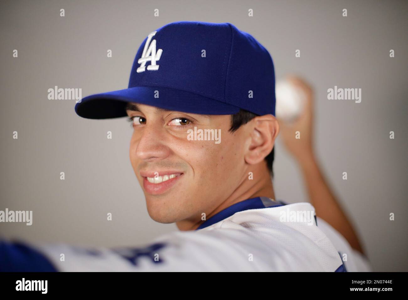 This is a 2016 photo of Jose De Leon of the Los Angeles Dodgers ...