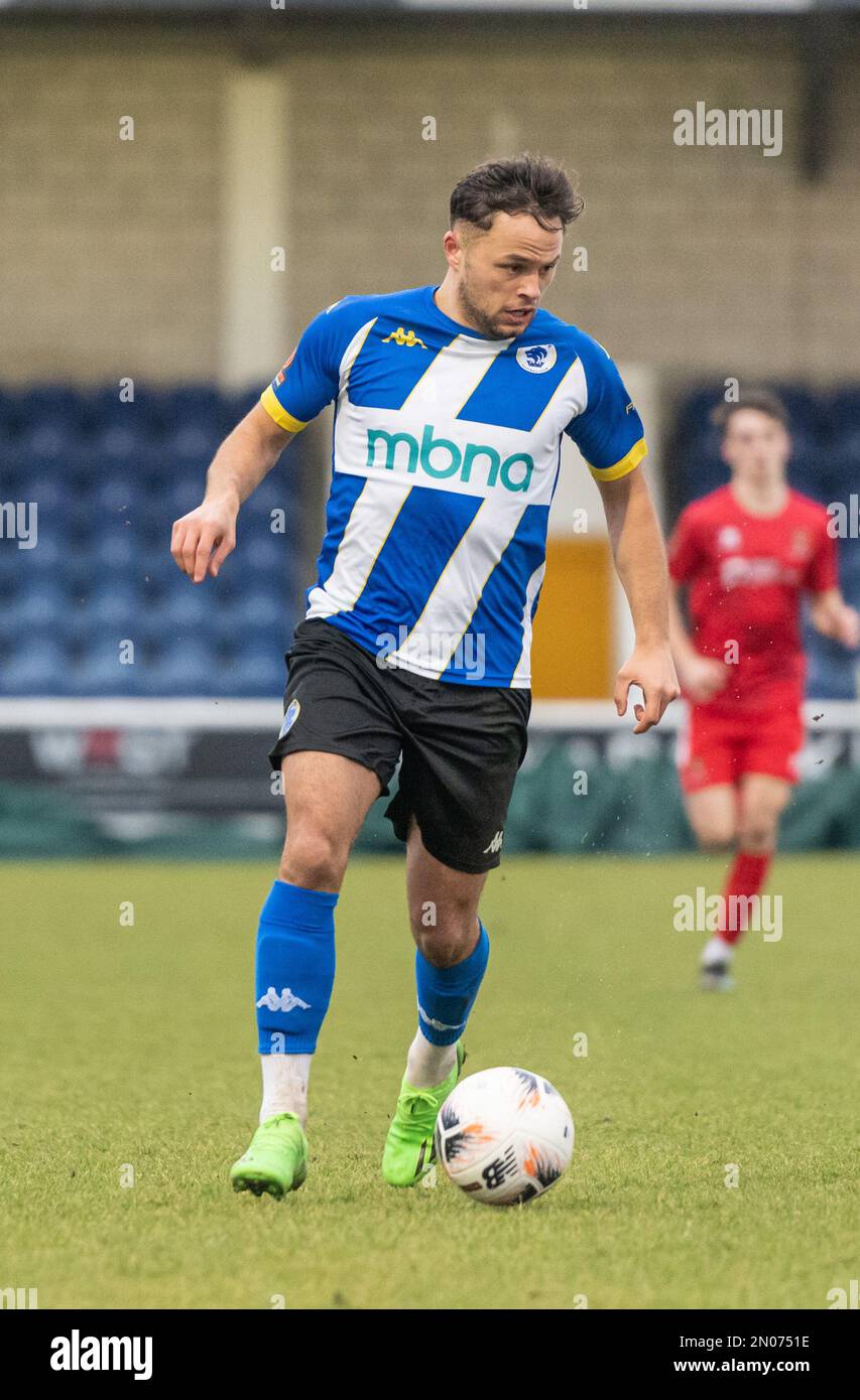 Chester, Cheshire, England. 4th February 2023. Chester's Kurt ...