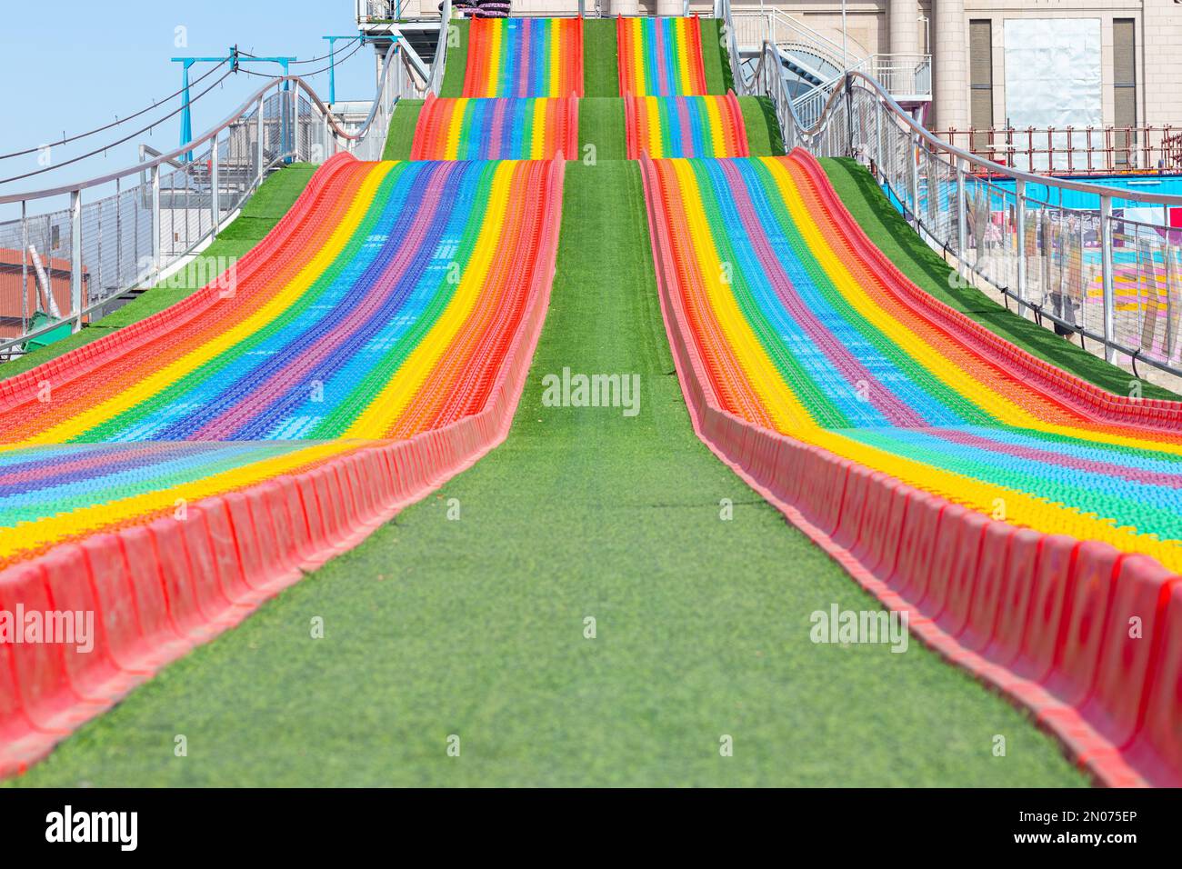Rainbow slide hi-res stock photography and images - Alamy
