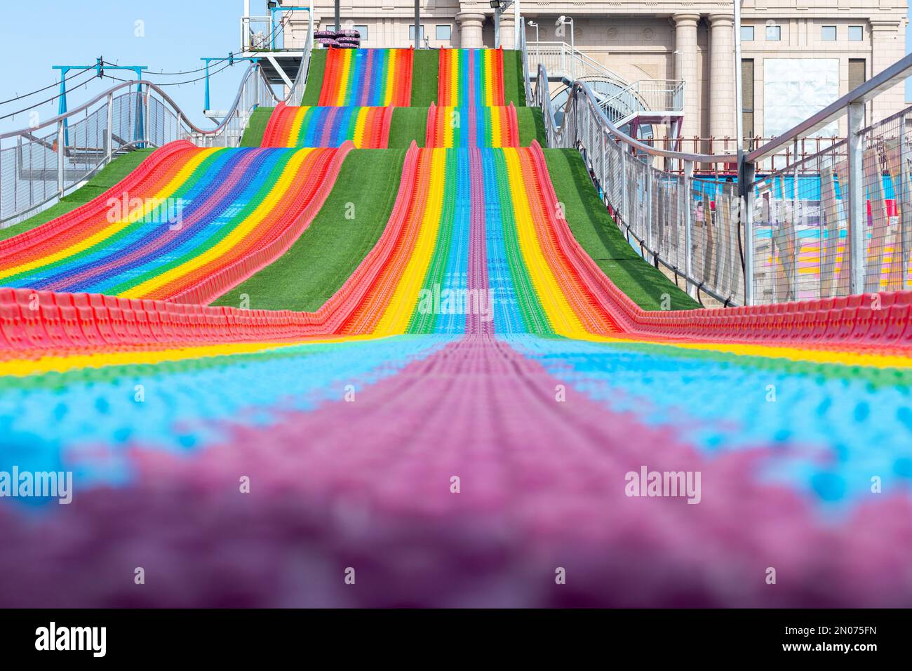 Rainbow slide hi-res stock photography and images - Alamy