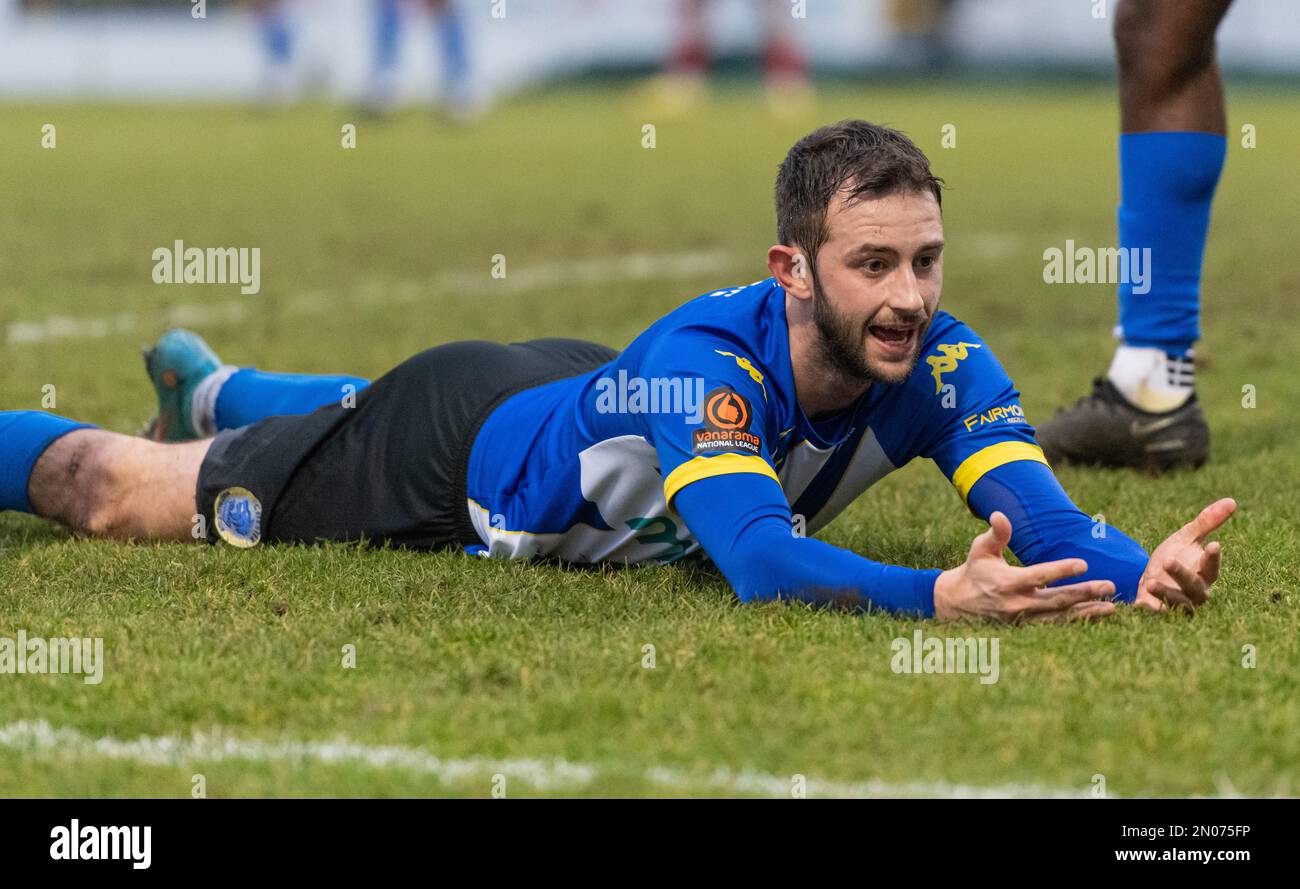 Chester, Cheshire, England. 4th February 2023. Chester's Adam Thomas ...