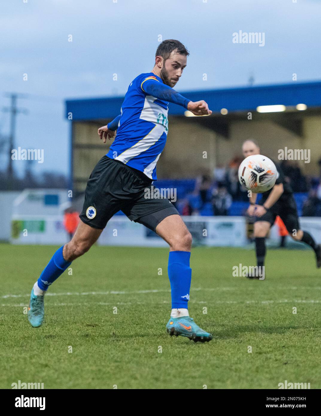 Chester, Cheshire, England. 4th February 2023. Chester's Adam Thomas ...