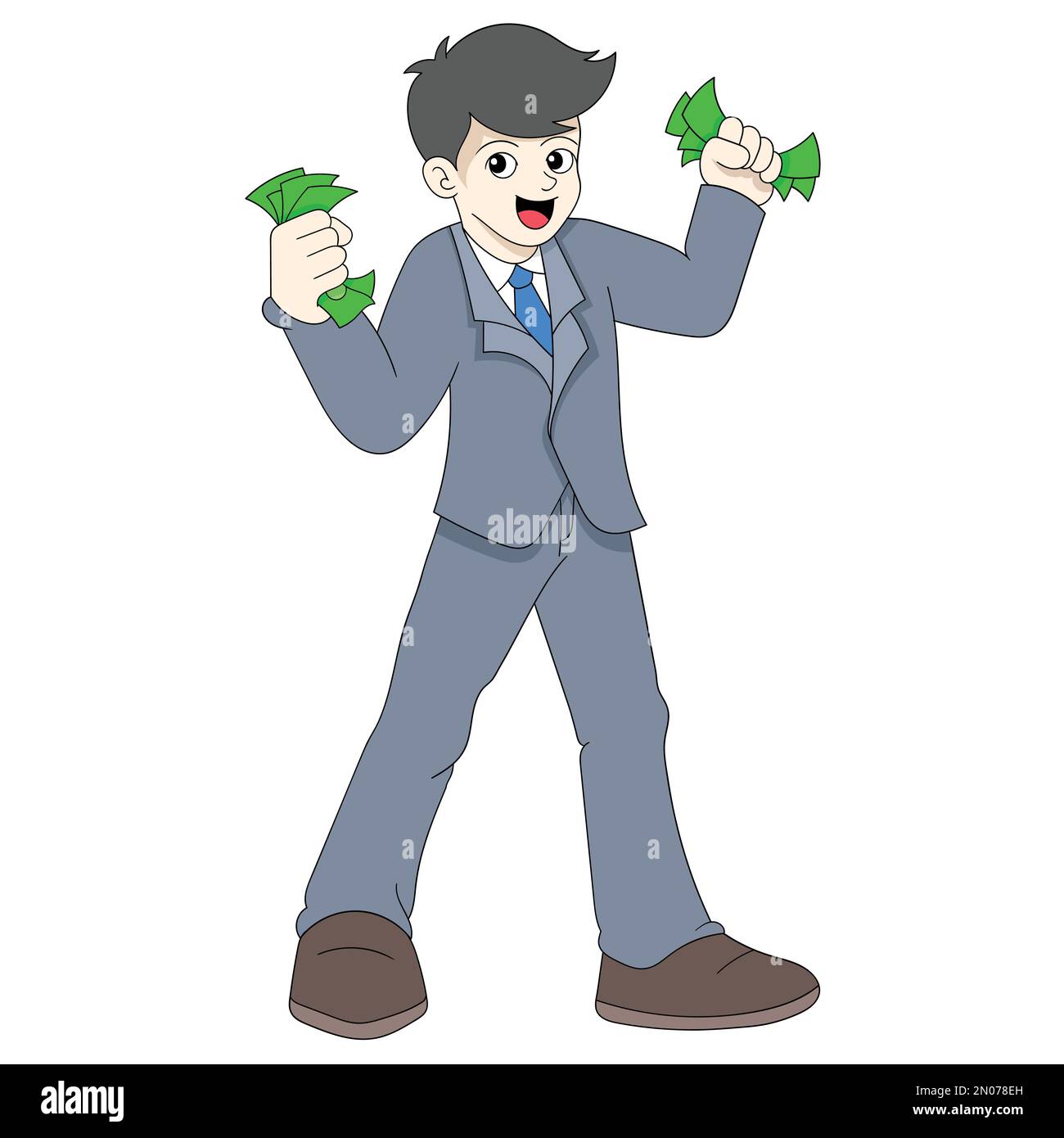 handsome young businessman rich Stock Vector Image & Art - Alamy