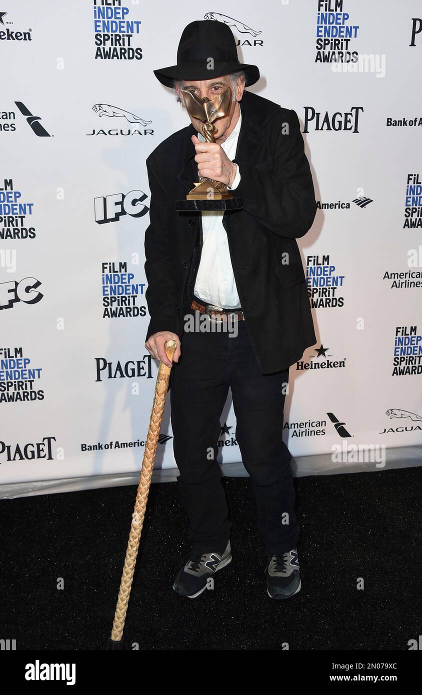Ed Lachman poses in the press room with the award for best ...