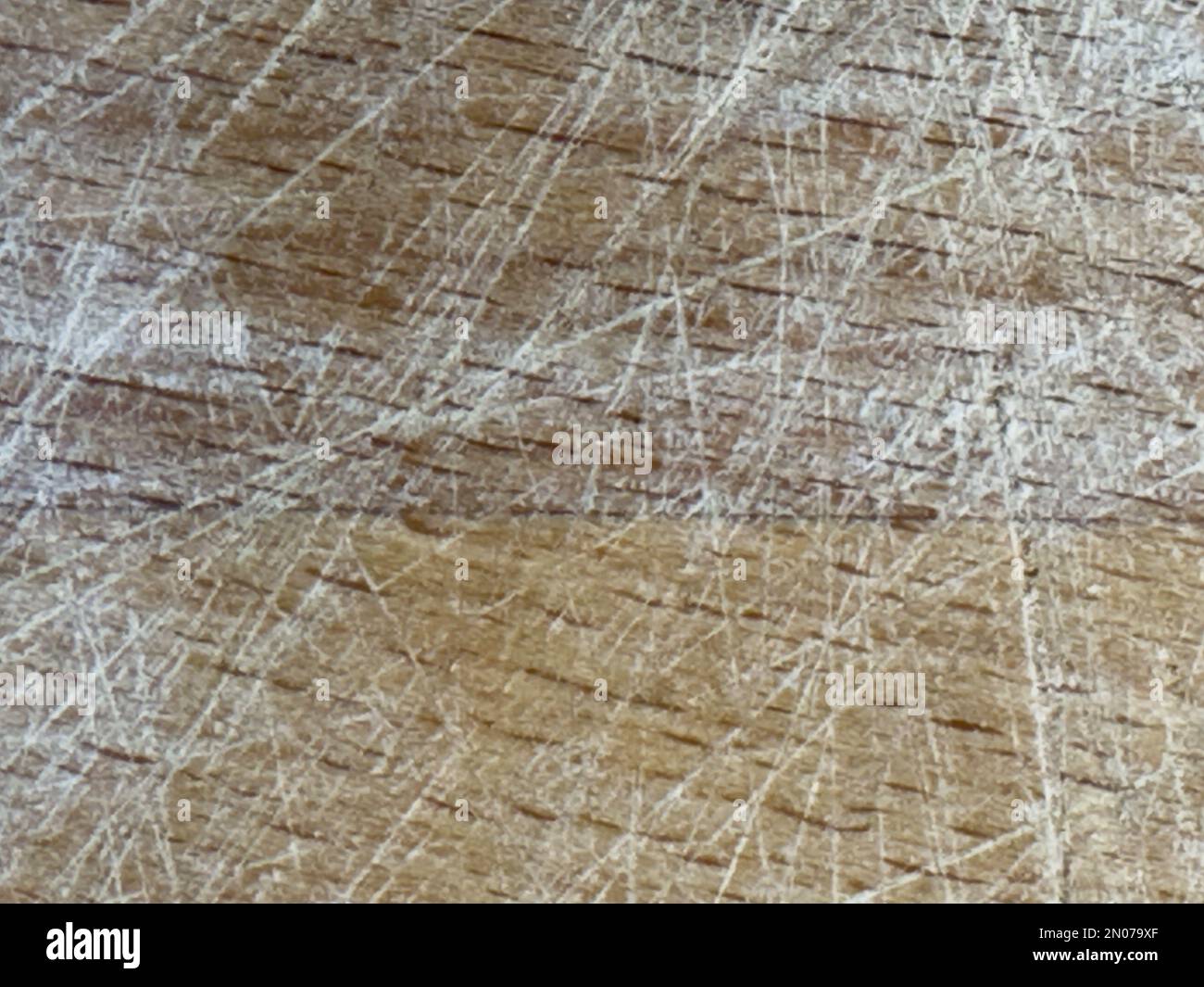 a macro close-up photograph of a scratched kitchen chopping board Stock ...