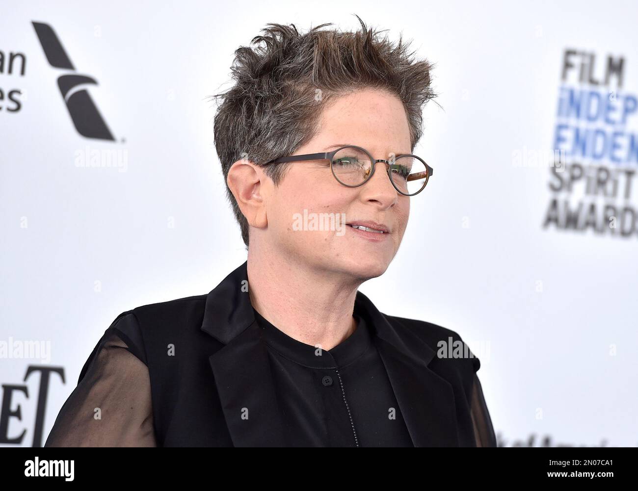 Phyllis Nagy arrives at the Film Independent Spirit Awards on Saturday ...