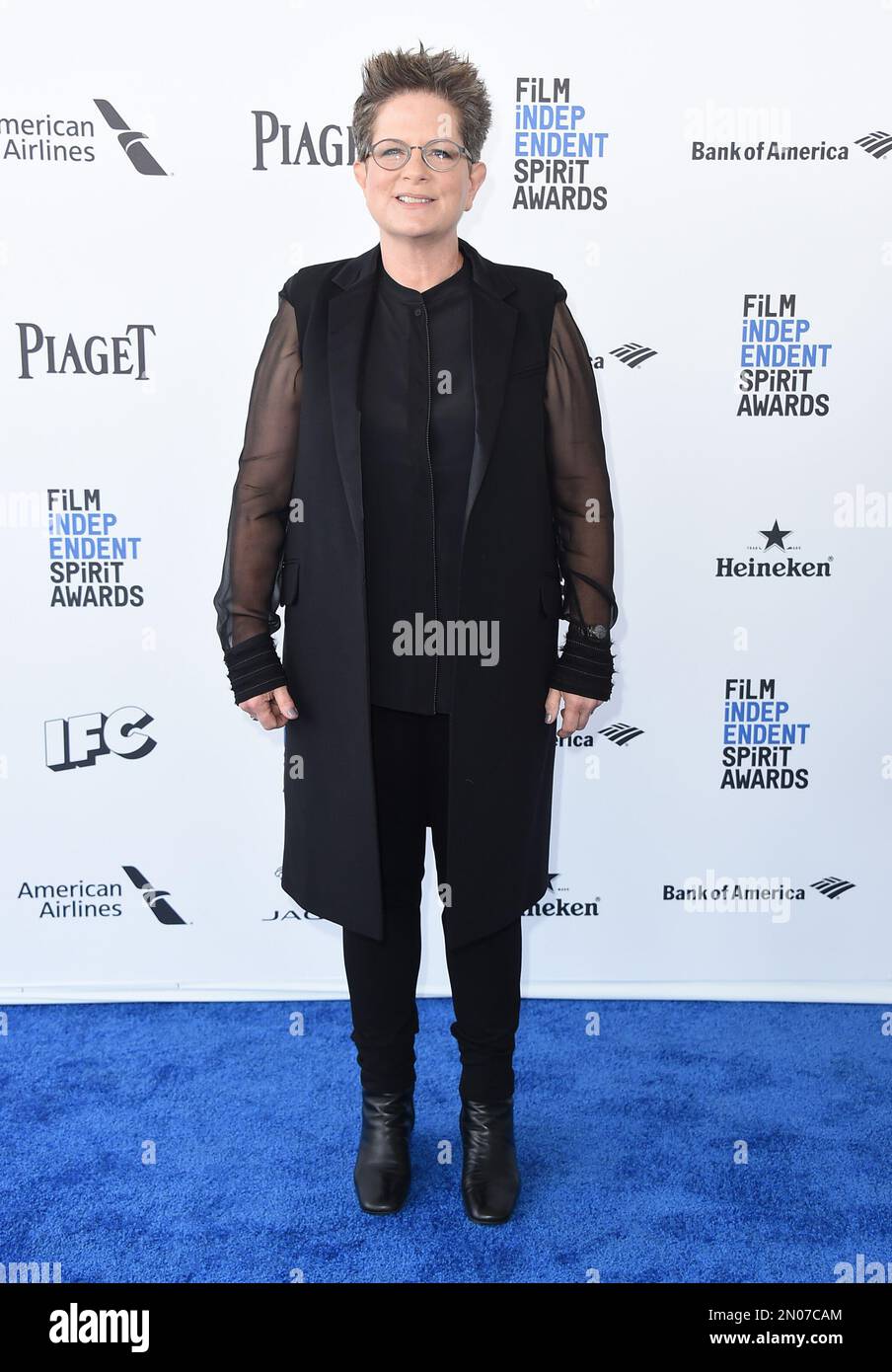 Phyllis Nagy arrives at the Film Independent Spirit Awards on Saturday ...