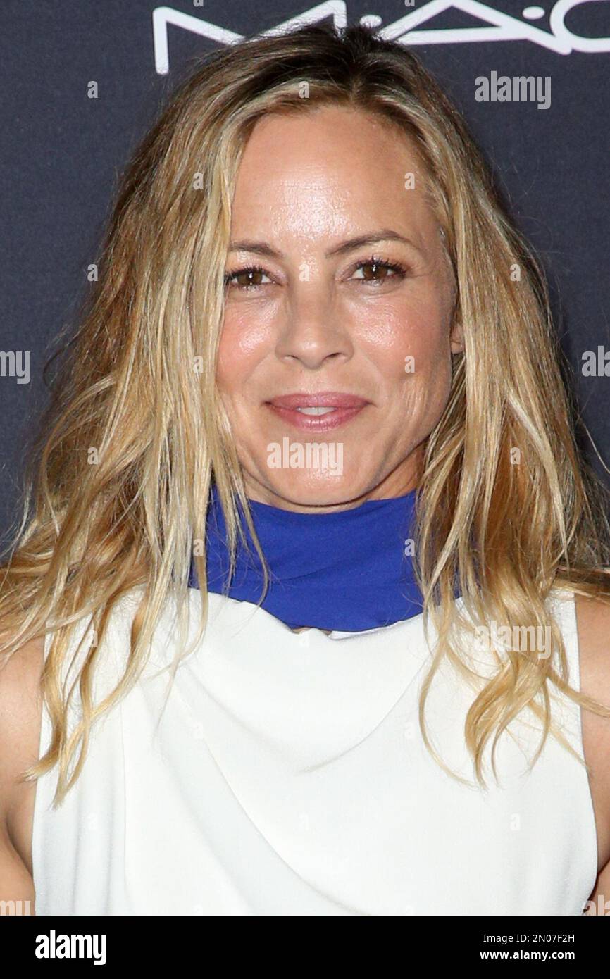 Maria Bello arrives at the 9th Annual Women in Film Pre-Oscar Cocktail ...