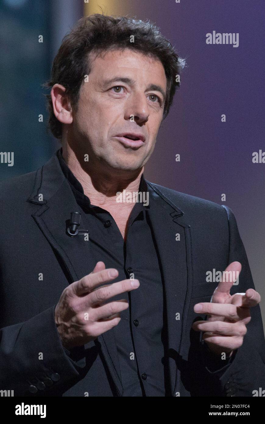 French pop singer and actor Patrick Bruel prÃ©sents at the ceremony of ...