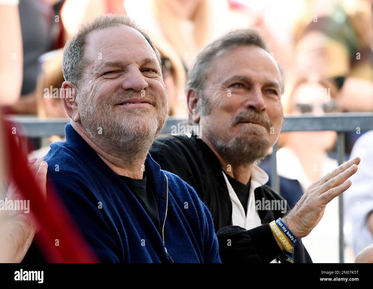 Harvey Weinstein, left, co-chairman of The Weinstein Company, and ...