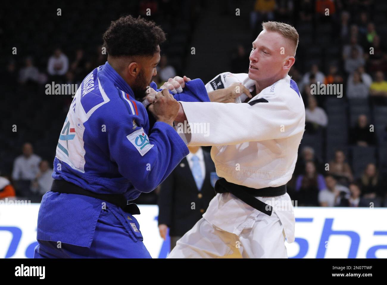 Frank De Wit (NED) won against Arnaud Aregba (FRA) during the ...