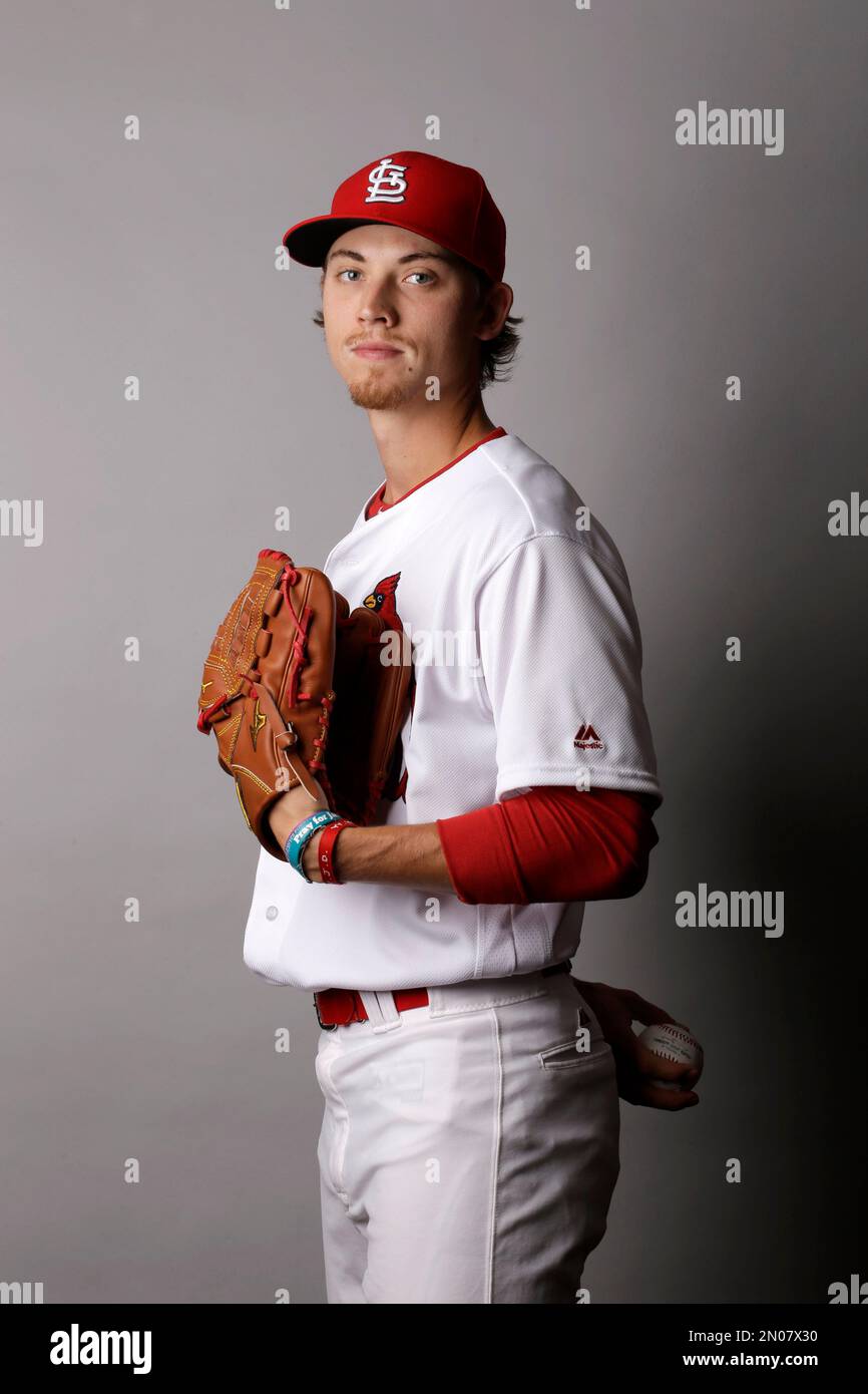 This is a 2016 photo of Luke Weaver of the St. Louis Cardinals baseball ...