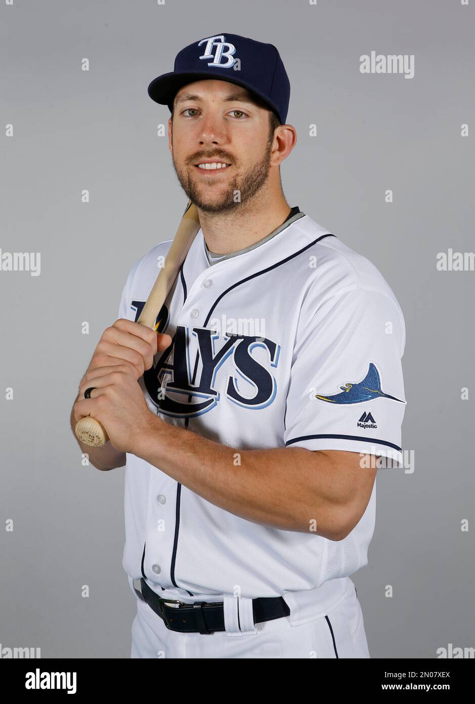 This is a 2016 photo of Steven Souza Jr. of the Tampa Bay Rays baseball ...