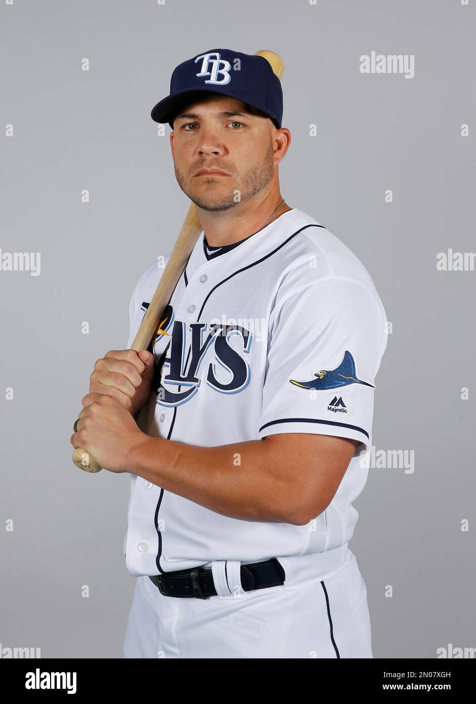 This is a 2016 photo of Steve Pearce of the Tampa Bay Rays baseball ...