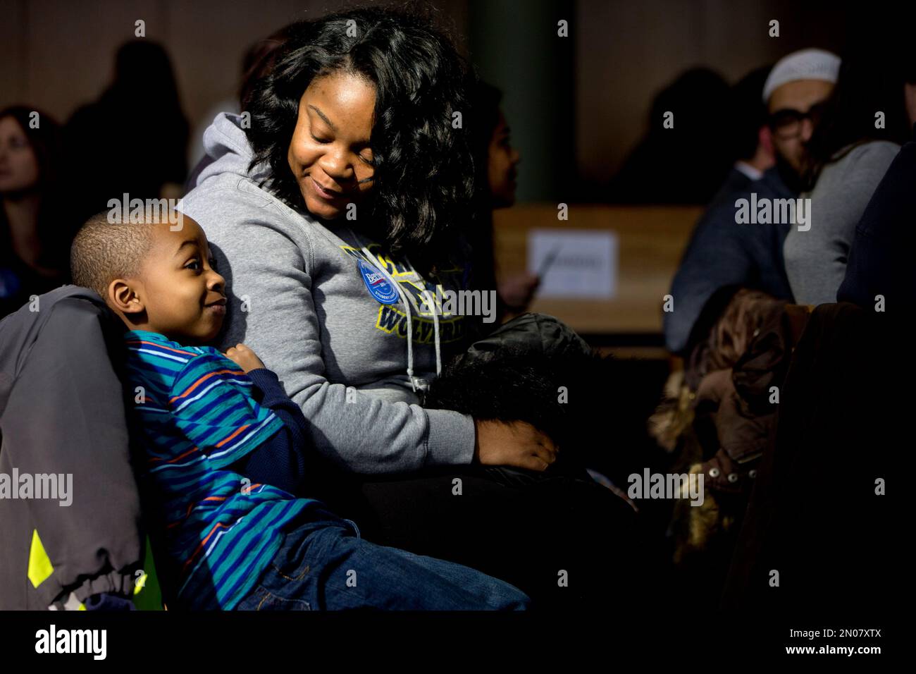 Keith Merriweather, 7, and his mother Valyncia Merriweather, of ...
