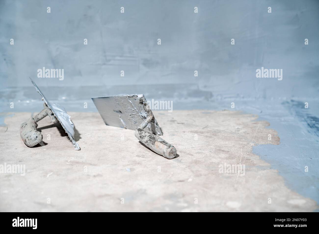 masonry tools for building and repairing walls and floors Stock Photo ...