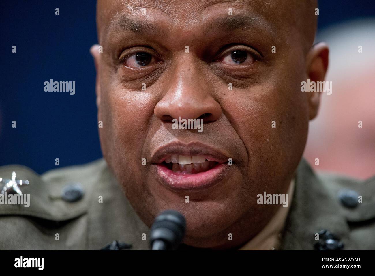 Defense Intelligence Agency Director Lt. Gen. Vincent Stewart speaks at ...