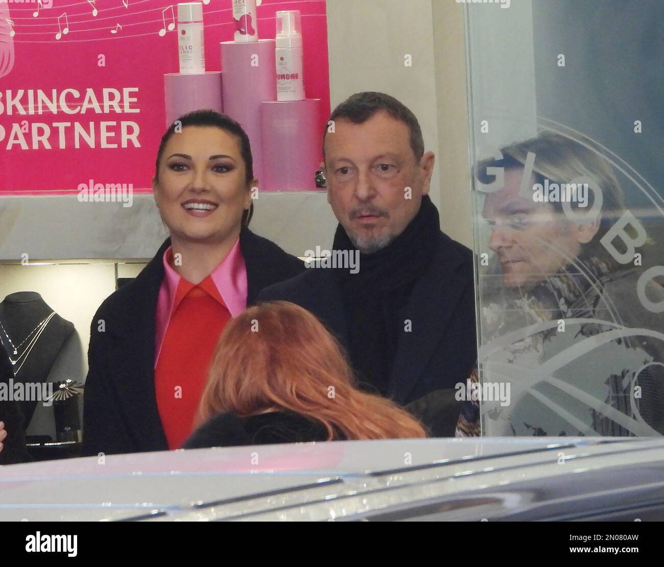 Sanremo, . 05th Feb, 2023. Sanremo, 73rd Italian Song Festival, People ...
