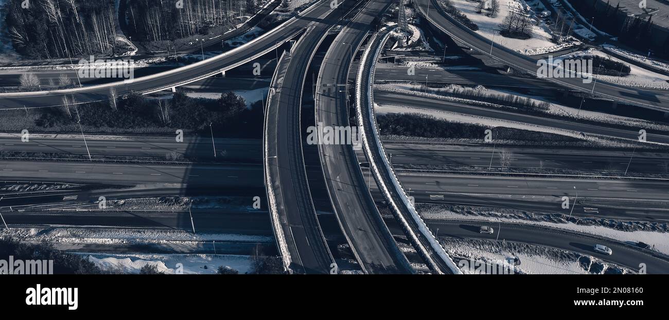 Highway intersection birds eye view hi-res stock photography and images ...
