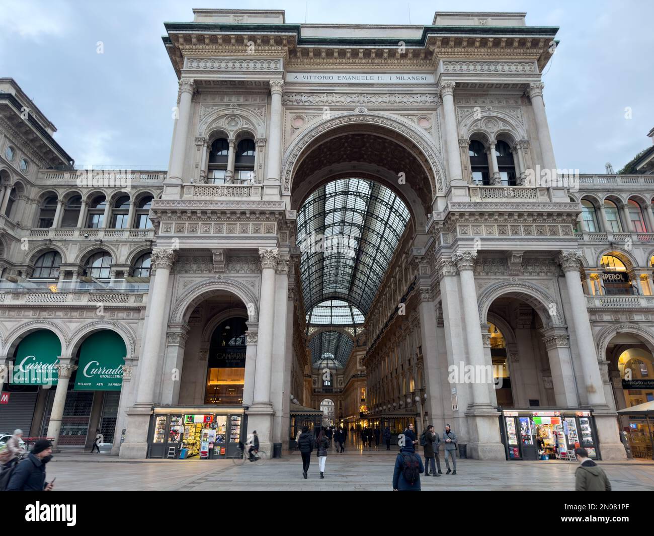 Amazing facade galleria vittorio hi-res stock photography and images ...