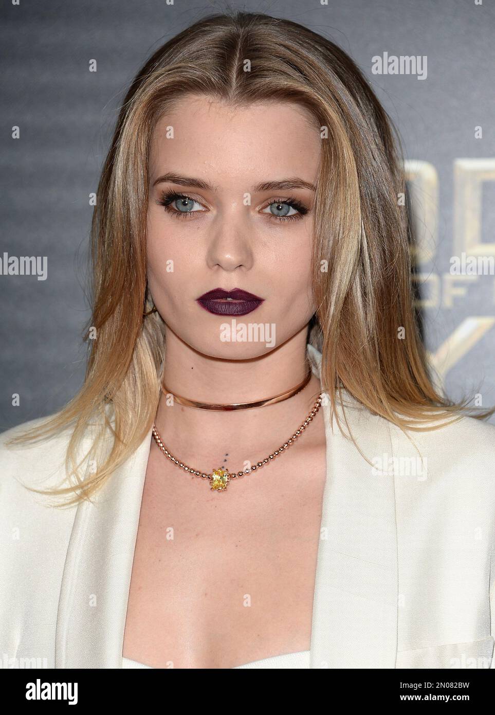 Actress Abbey Lee attends the "Gods of Egypt" premiere at the AMC Loews ...