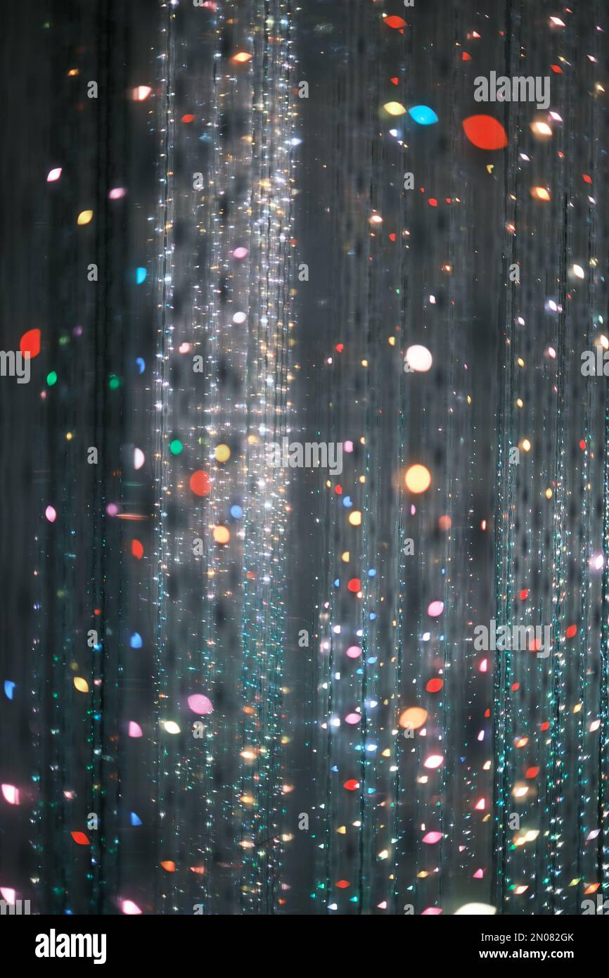 Circular light spots in installation art Stock Photo - Alamy