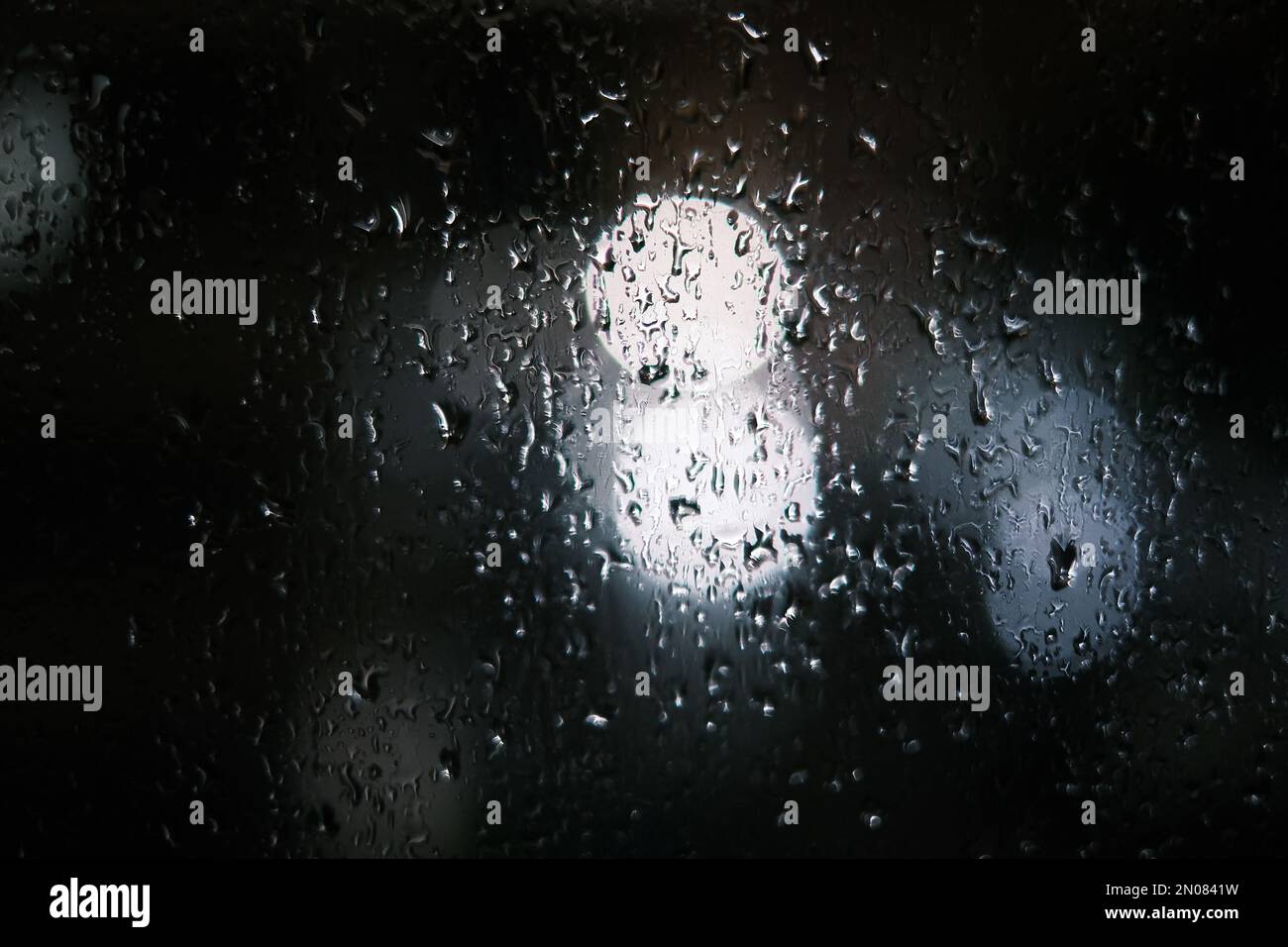 Circular light spots in installation art Stock Photo - Alamy