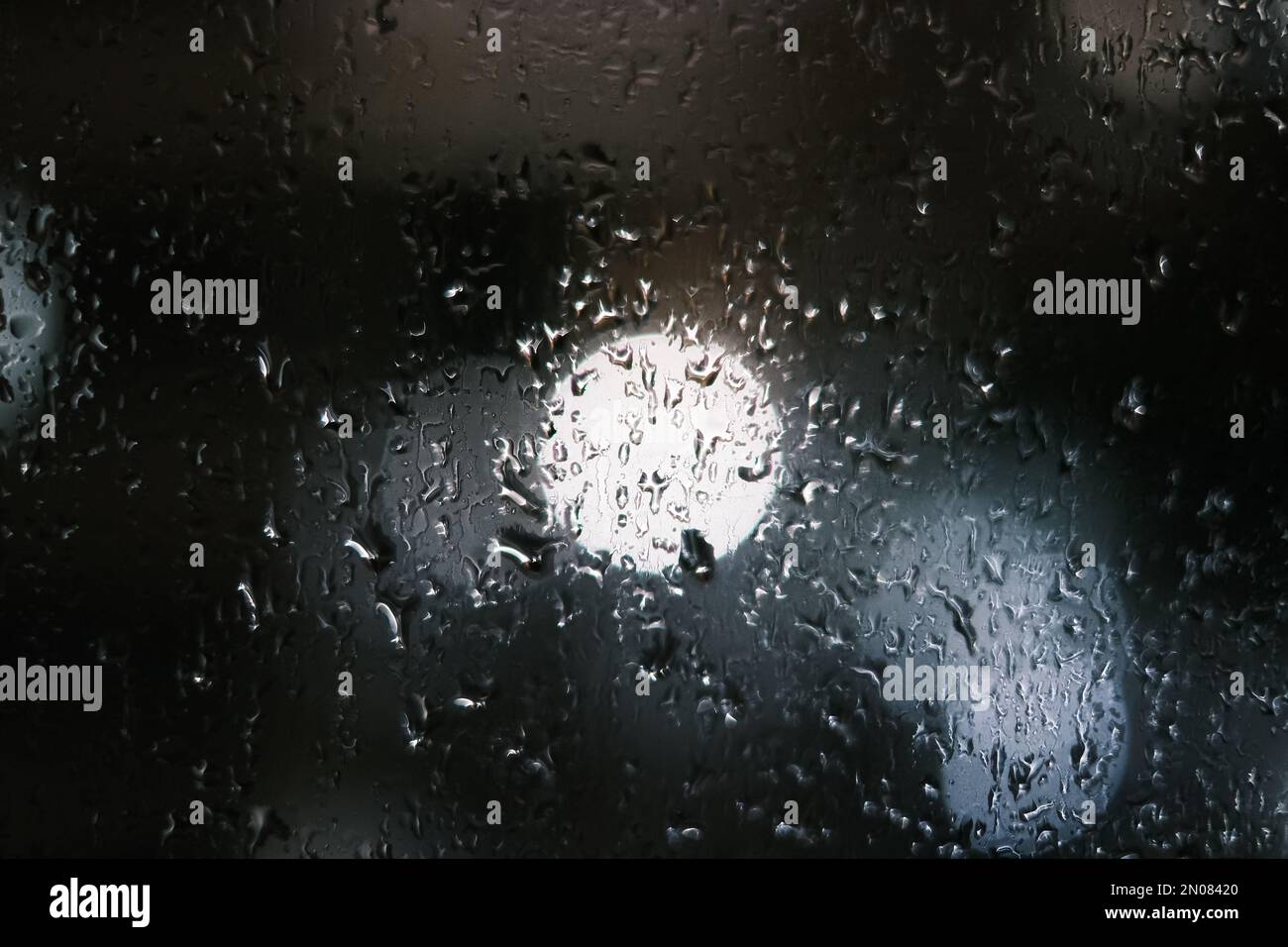 Circular light spots in installation art Stock Photo - Alamy