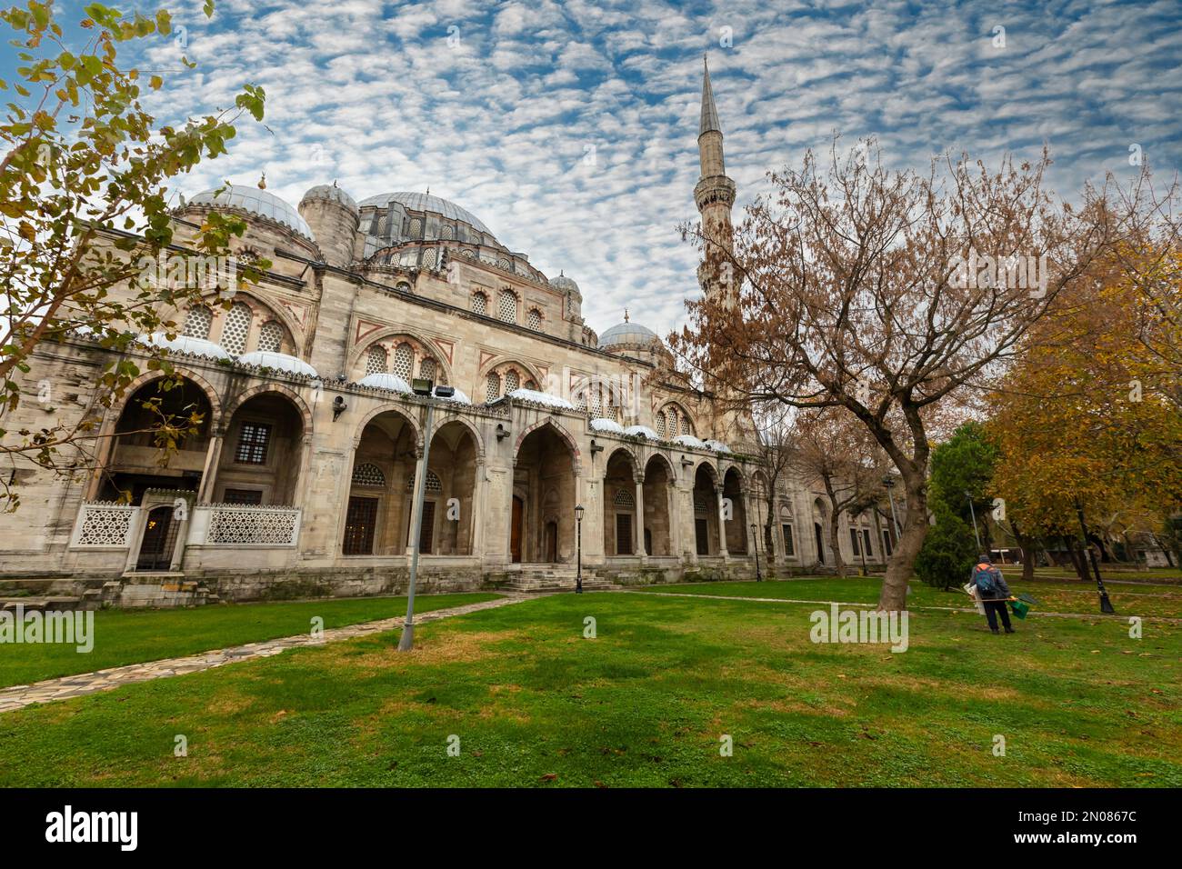 Interior of Sehzade Mosque or Prince's Mosque (Turkish: Sehzade Camii ...