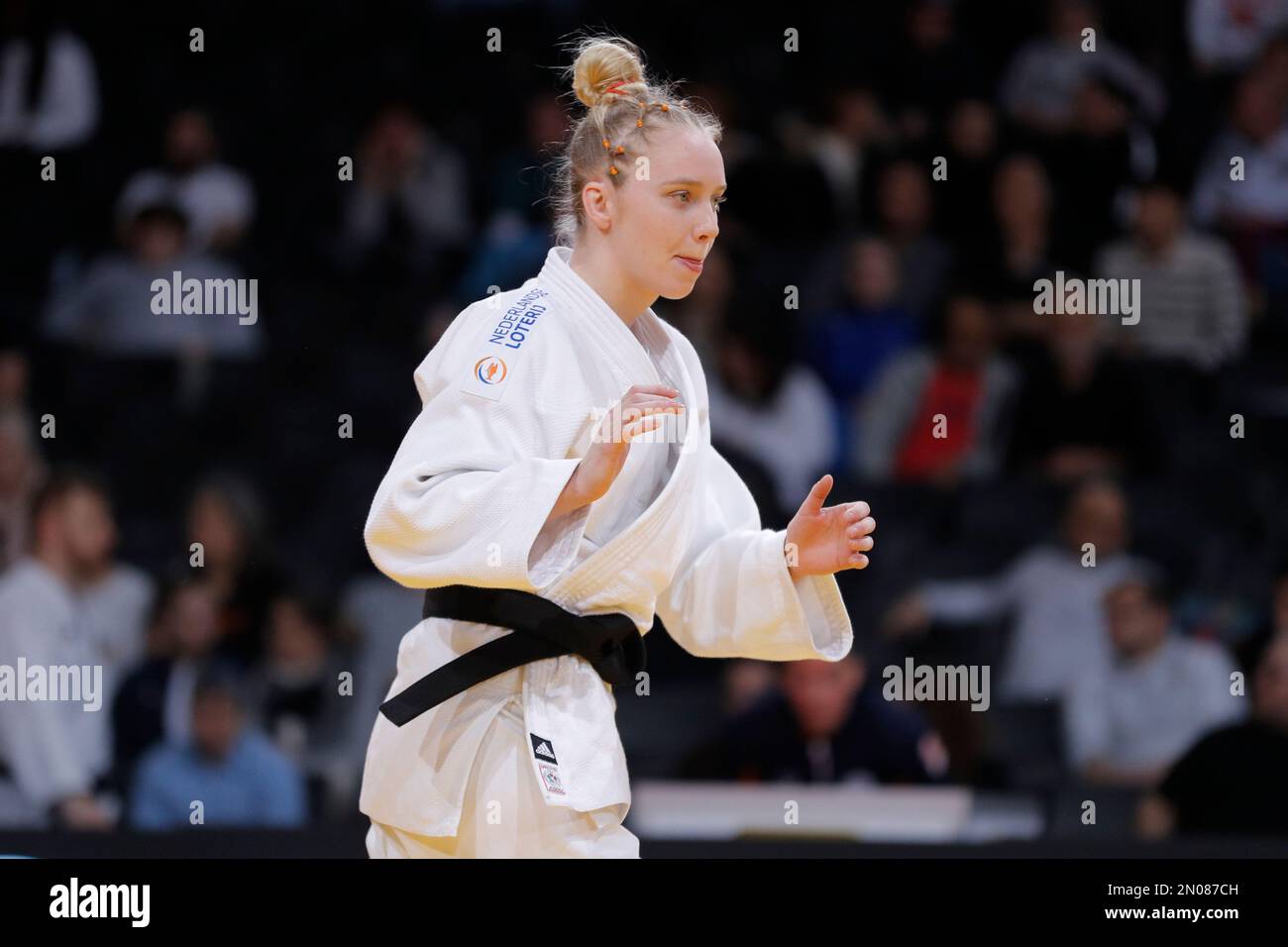 Hilde Jager (NED) won against Alexia Castilhos (BRA) during the ...