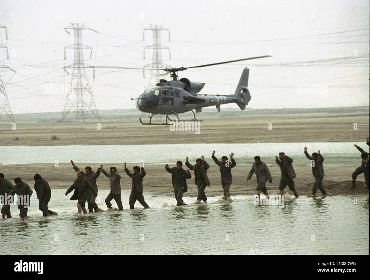 FILE - In this Monday, February 25, 1991 file photo, a Kuwaiti military ...