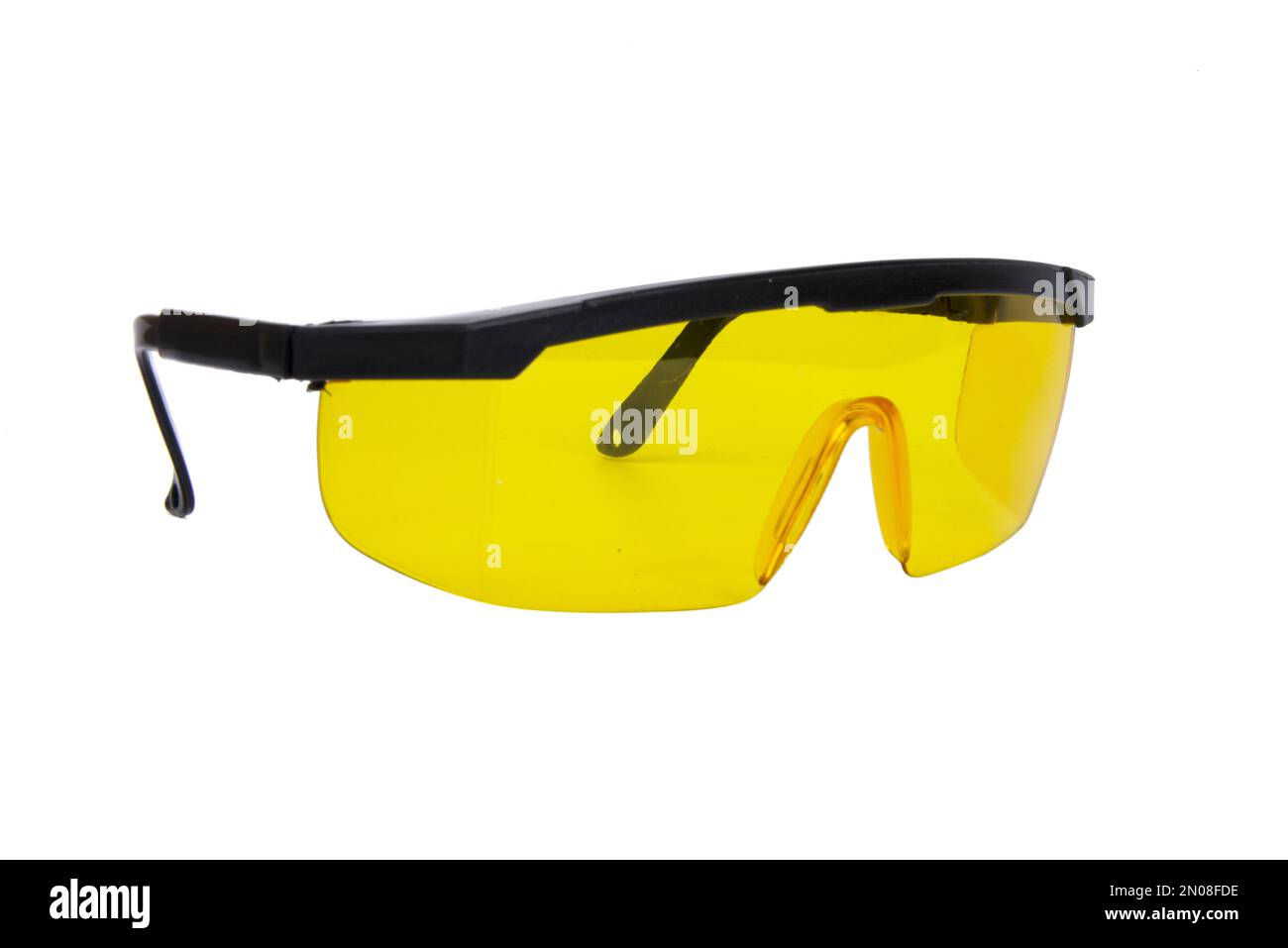 Fashionable glasses with yellow lenses. Night glasses eye wear for car ...