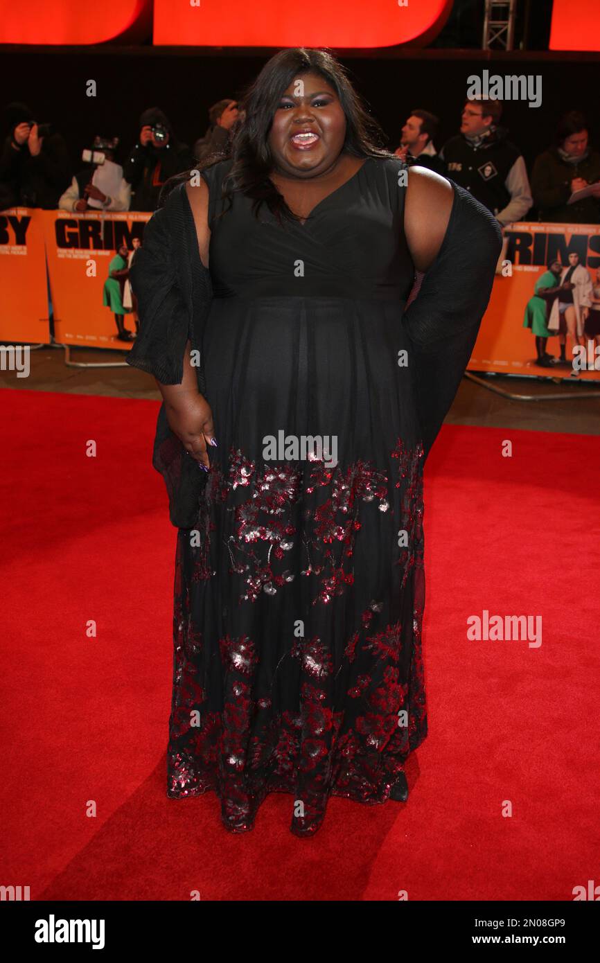 Actress Gabourey Sidibe poses for photographers upon arrival at the ...
