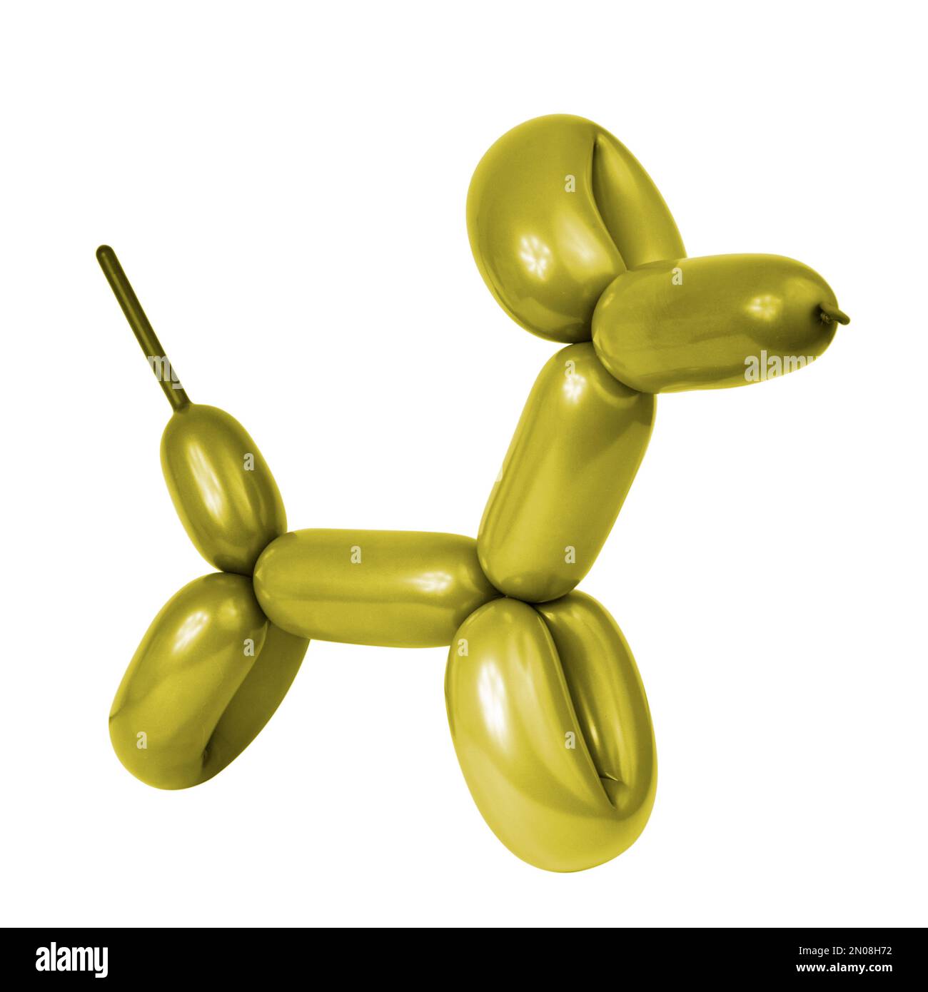 Bright balloon dog toy isolated on the white background Stock Photo - Alamy