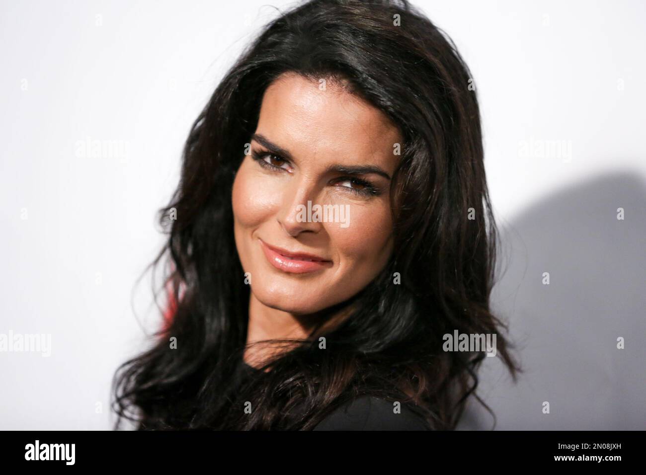 Angie Harmon arrives at the 2nd Annual Hollywood Beauty Awards at the ...