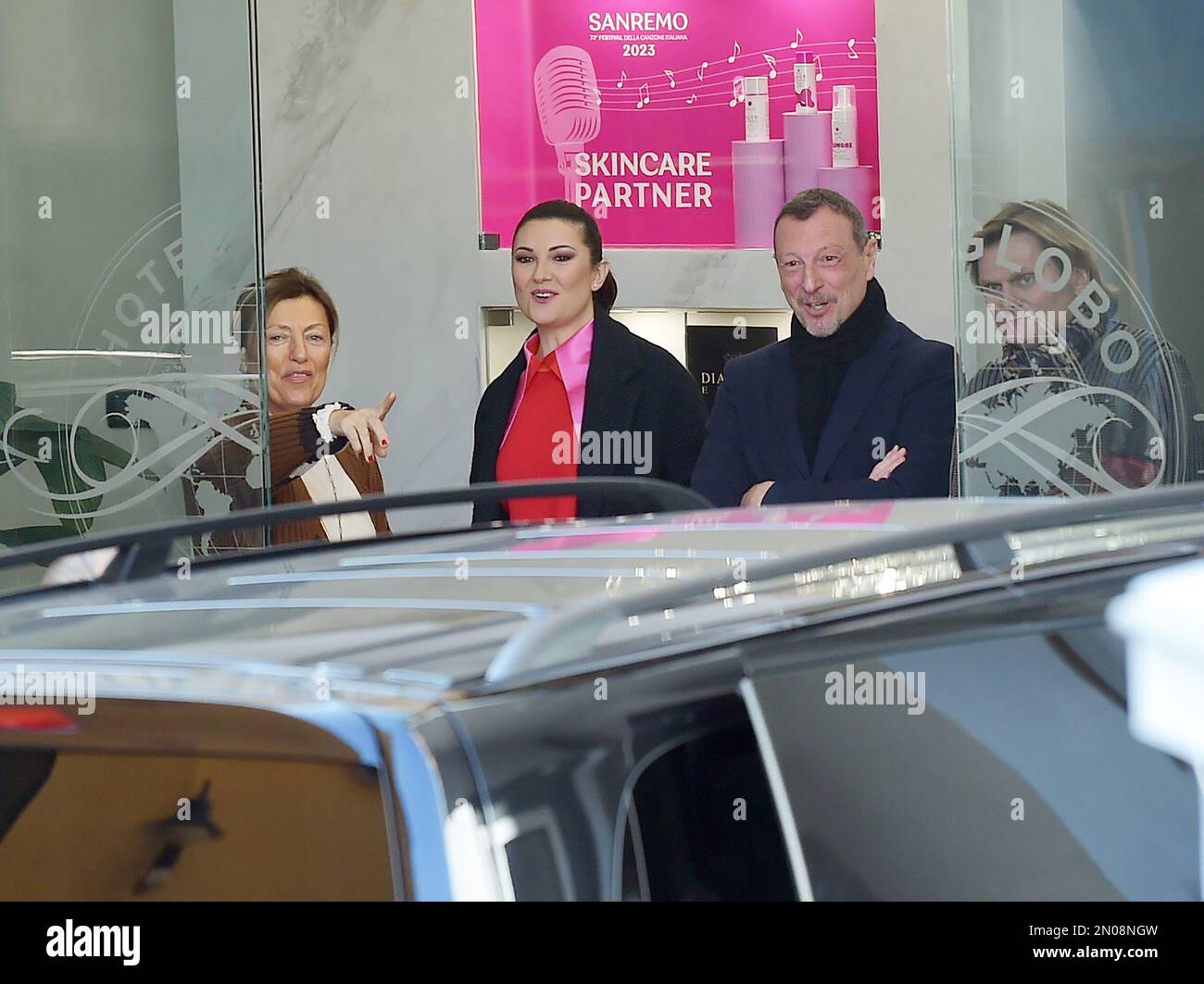 Sanremo, . 05th Feb, 2023. Sanremo, 73rd Italian Song Festival, People ...