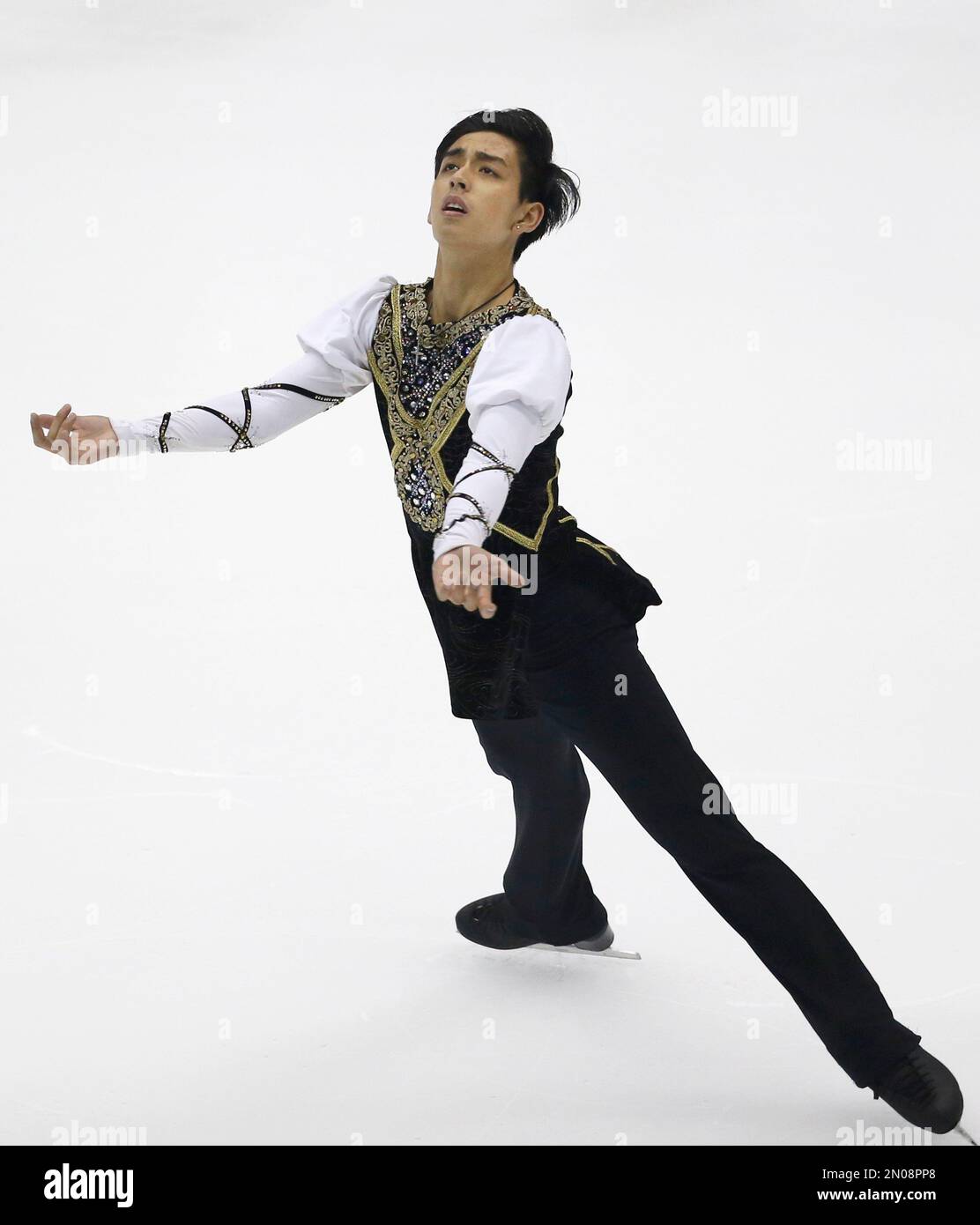 Michael Christian Martinez of the Philippines performs during the Men's ...