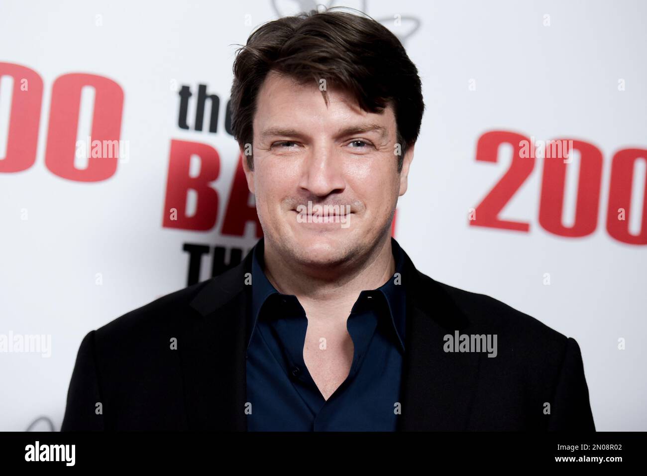 Nathan Fillion attends the 200th Episode Celebration of "The Big Bang ...