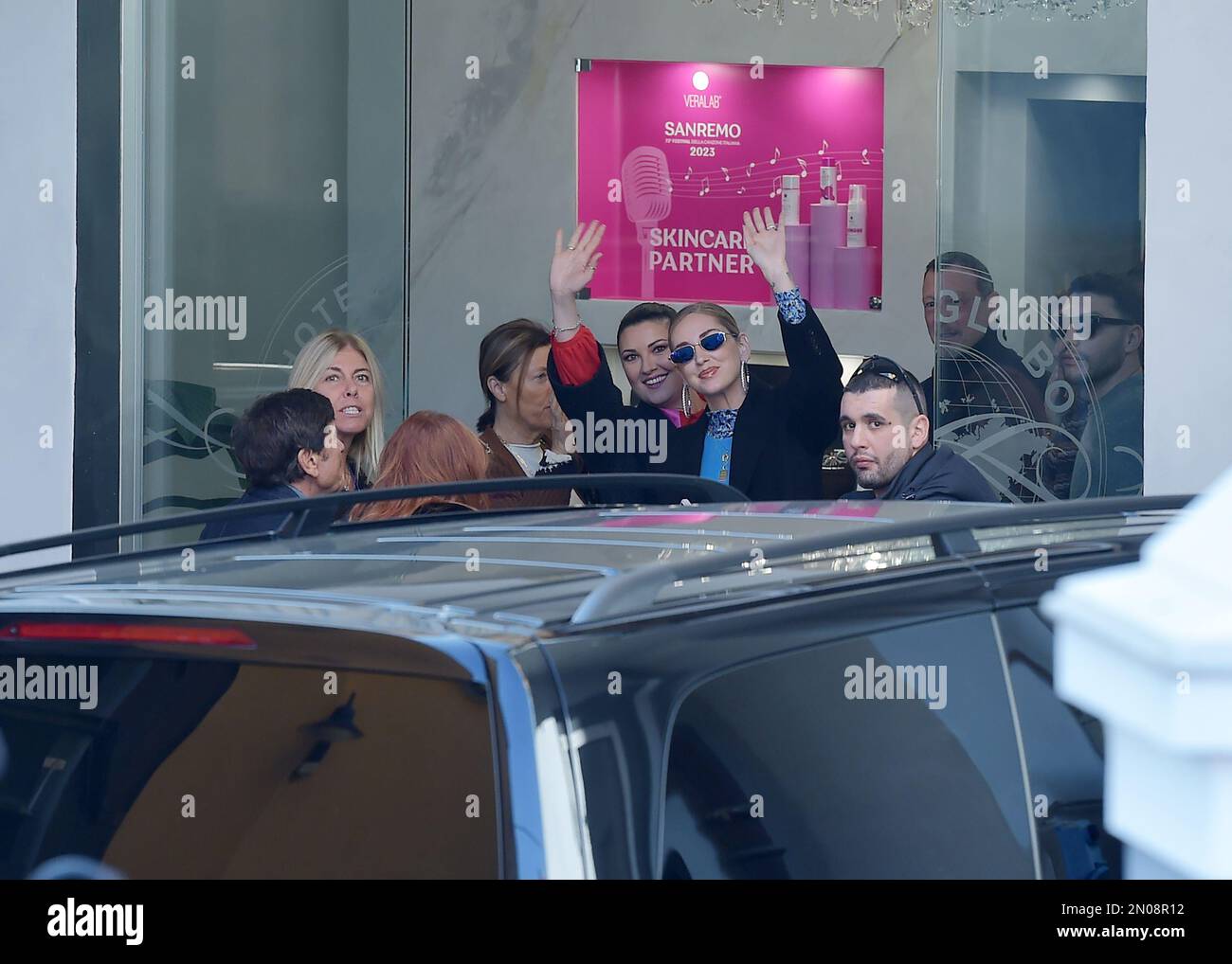 Sanremo, . 05th Feb, 2023. Sanremo, 73rd Italian Song Festival, People ...