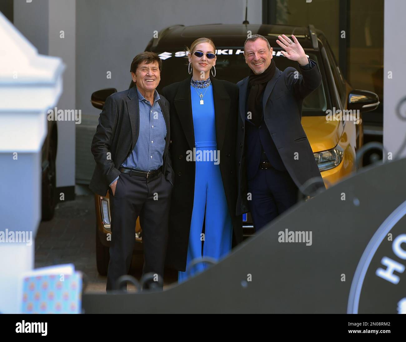 Sanremo, . 05th Feb, 2023. Sanremo, 73rd Italian Song Festival, People ...