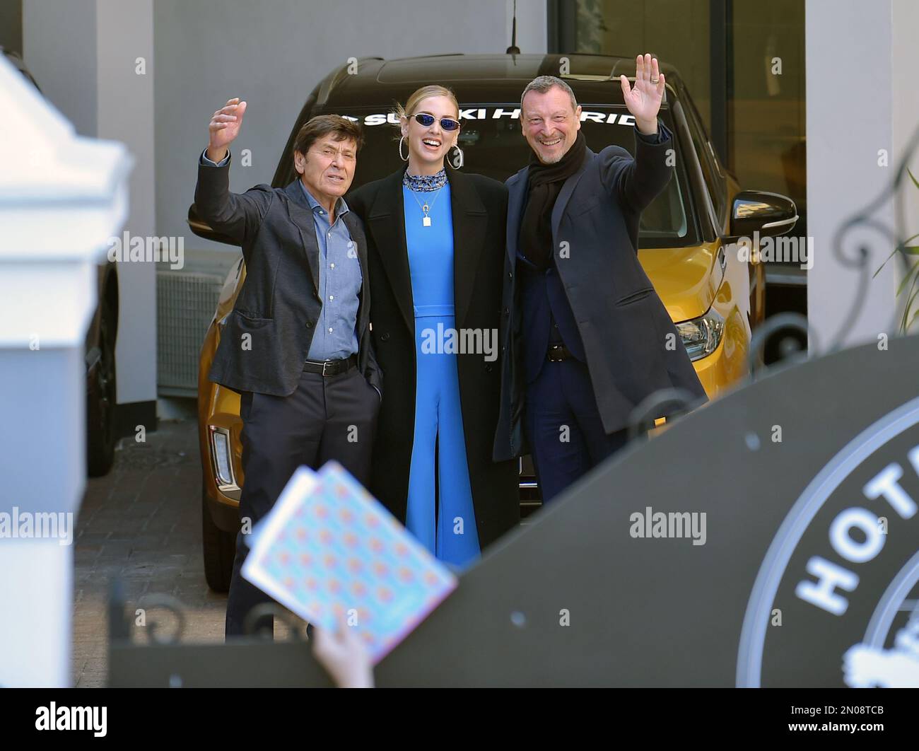 Sanremo, . 05th Feb, 2023. Sanremo, 73rd Italian Song Festival, People ...