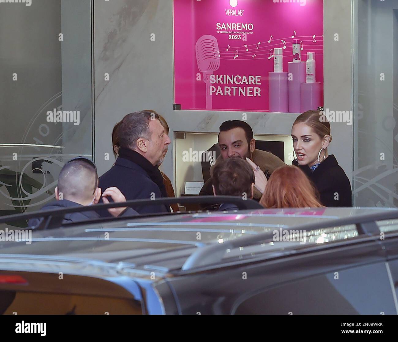 Sanremo, . 05th Feb, 2023. Sanremo, 73rd Italian Song Festival, People ...