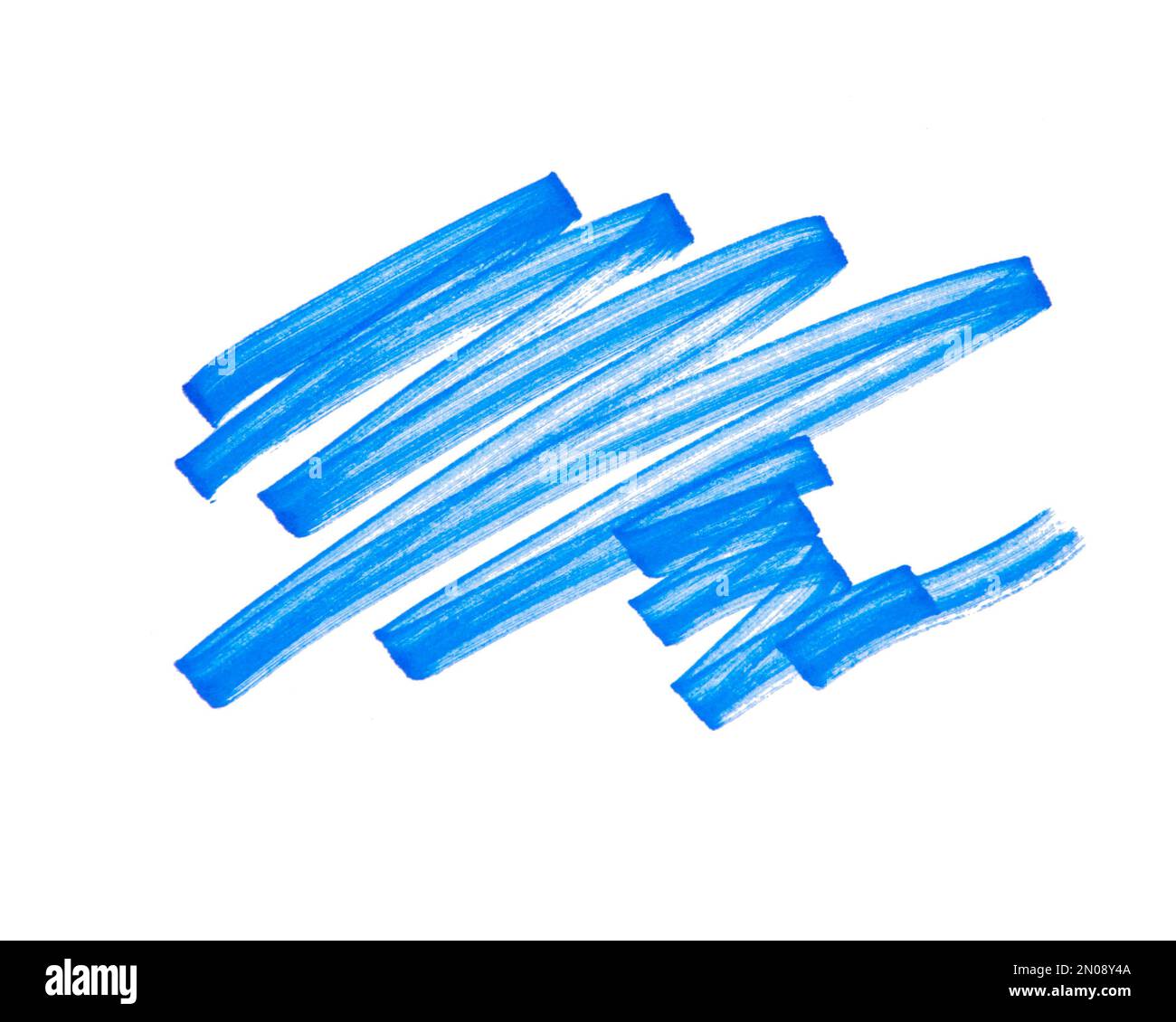 Sketch marker lines for design and highlight. Hand drawn strokes ...