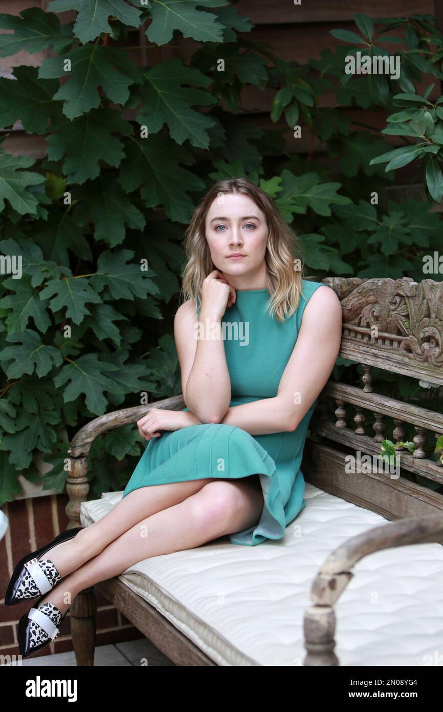 FILE - In this Oct. 8, 2015 file photo, actress Saoirse Ronan poses for ...