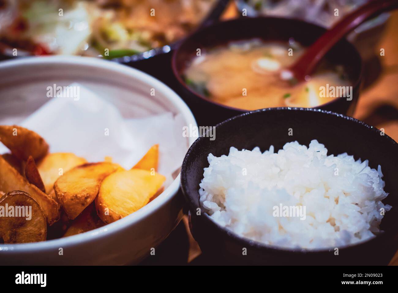 Typical Japanese breakfast. Japanese cuisine,japanese set meal Stock ...