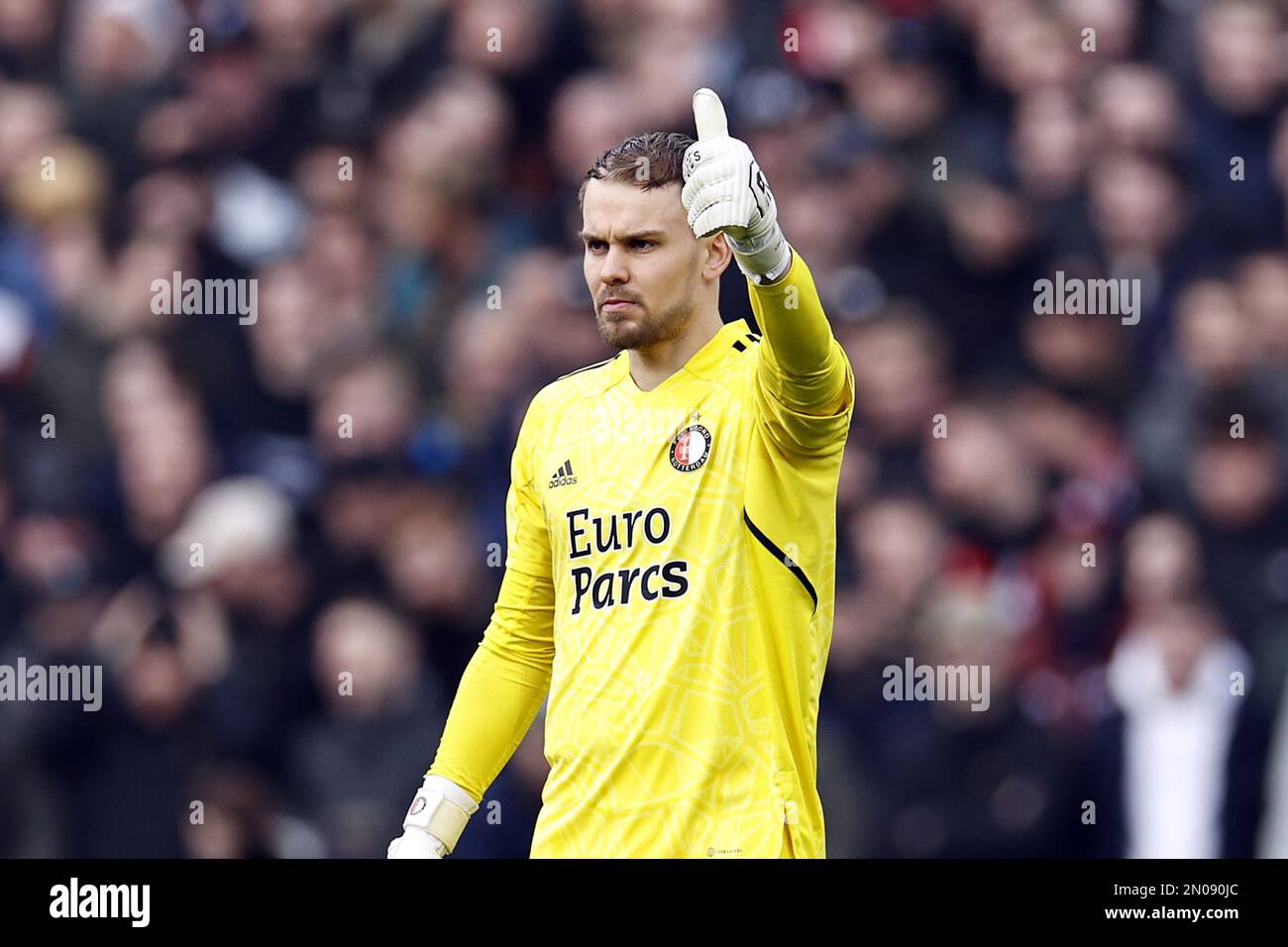 ROTTERDAM - Feyenoord goalkeeper Timon Wellenreuther during the Dutch premier league match ...