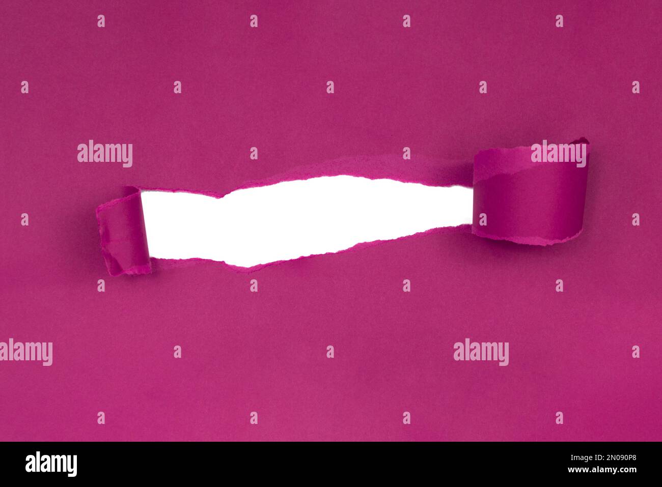 Pink torn sheet of paper with whole space for text isolated Stock Photo ...